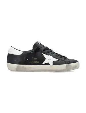 GOLDEN GOOSE Super-star Leather Sneakers - Black