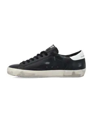 GOLDEN GOOSE Super-star Leather Sneakers - Black