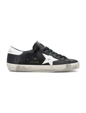 GOLDEN GOOSE Super-star Leather Sneakers - Black