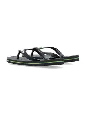 Havaianas Brasil Logo Flip-flops - Black