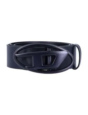 DIESEL Leather B-1dr Belt - Black