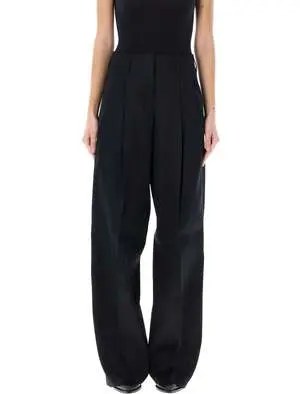 GOLDEN GOOSE Wool Flavia Wide Leg Trousers