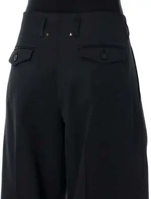 GOLDEN GOOSE Wool Flavia Wide Leg Trousers
