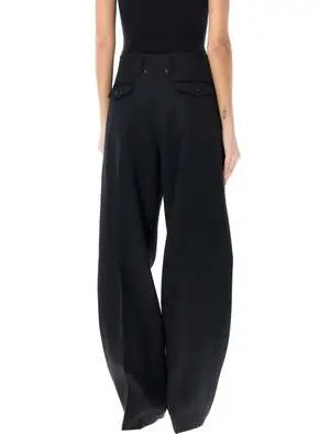 GOLDEN GOOSE Wool Flavia Wide Leg Trousers