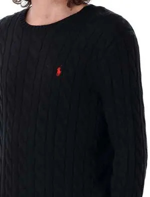 Polo Ralph Lauren Cable Knit Sweater - Black