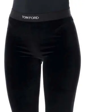 TOM FORD Stretch Velour Leggings - Black