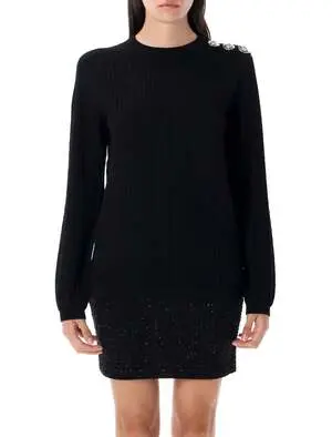 Balmain Sweaters - Black