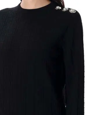Balmain Sweaters - Black