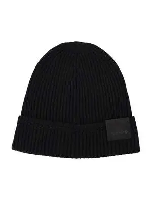 TOM FORD Ribbed Beanie Black