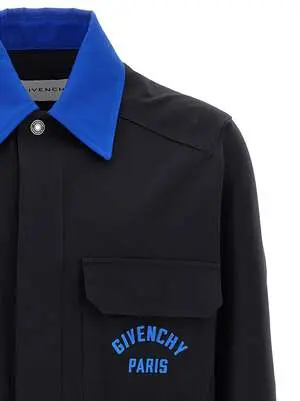 Givenchy Logo Embroidery Overshirt
