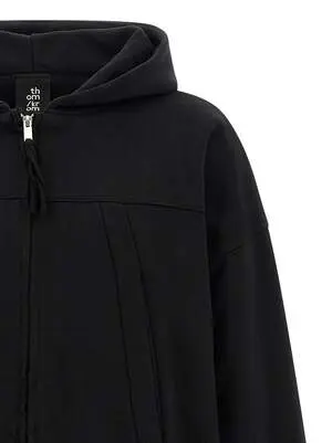 THOM KROM Hoodie With Metal Zip Closure
