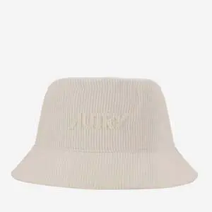 AUTRY Logo Bucket Hat - White