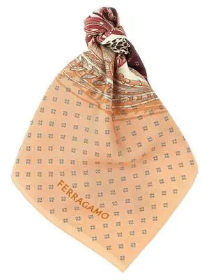 FERRAGAMO Madras' Print Scarf