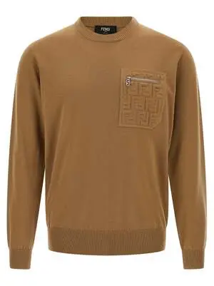 Fendi Zip Up Sweaters For Men