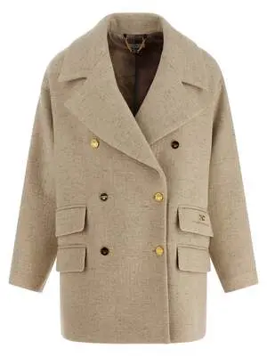Elisabetta Franchi V Neck Coats For Women