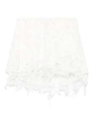 Loewe Cotton Mini Skirt - White