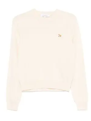 Maison Kitsuné Baby Fox Wool Jumper - Powder