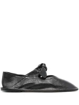 Hereu Llasada Leather Ballerinas - Black