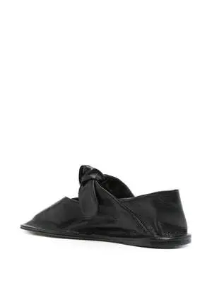 Hereu Llasada Leather Ballerinas - Black