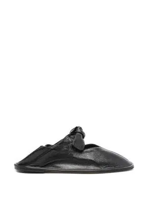 Hereu Llasada Leather Ballerinas - Black