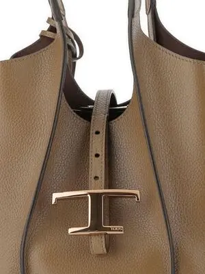 TOD'S Mini Leather Shopping Bag