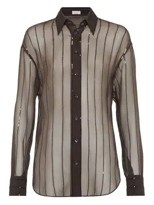 Brunello Cucinelli Silk Button-down Shirt