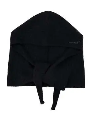 GANNI Wool Balaclava Black