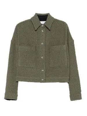 IRO PARIS Pabli Cotton Jacket - Green