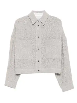 IRO PARIS Pabli Cotton Jacket - Light Grey