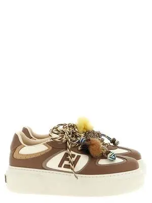Fendi Match' Leather Sneakers