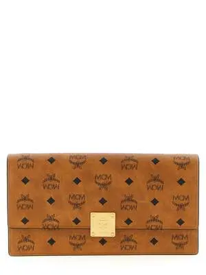 Mcm Aren' Wallet On Chain - Brown