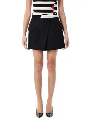 Balmain Asymmetric Mini Skirt