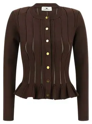 Elisabetta Franchi Frill Cardigans For Women