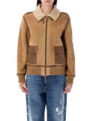 Ralph Lauren Morrison Shearling Jacket - Honey Cream