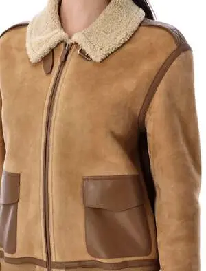 Ralph Lauren Morrison Shearling Jacket - Honey Cream