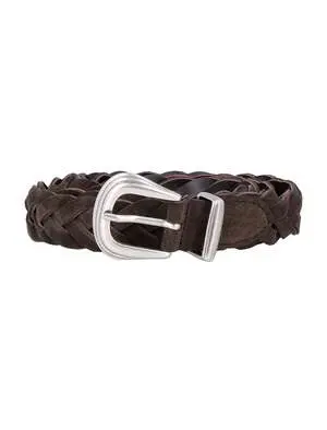 MANCINI 1979 Braided Suede Belt