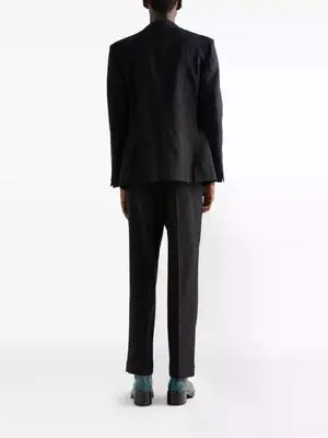 Prada Pinstripe Pleated Trousers