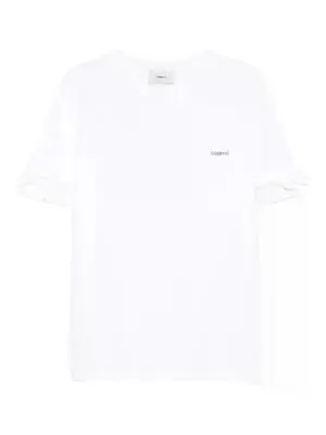 Coperni Ruffle-sleeve T-shirt - White