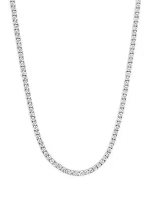 NIALAYA JEWELRY Crystal-embellished Tennis Necklace - Silver