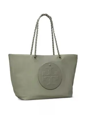 Tory Burch Chain-strap Logo-plaque Tote Bag - Green