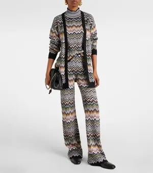 Missoni Zigzag High-rise Flared Pants