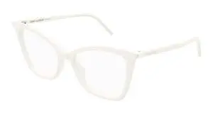 Saint Laurent Full Rim Eyeglasses - White White Transpare
