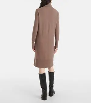 JOSEPH Cashmere Turtleneck Midi Dress