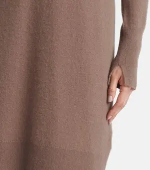 JOSEPH Cashmere Turtleneck Midi Dress
