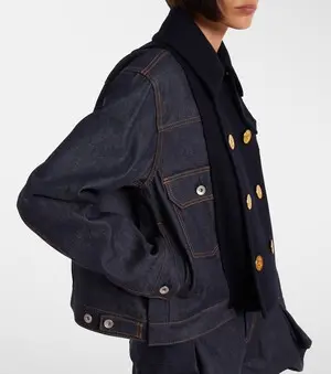 Sacai Paneled Denim Jacket
