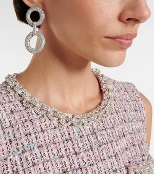 SELF-PORTRAIT Crystal-embellished Dangle Earrings