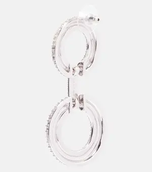 SELF-PORTRAIT Crystal-embellished Dangle Earrings