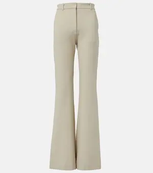JOSEPH Tafira Cotton-blend Flared Pants