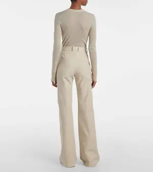 JOSEPH Tafira Cotton-blend Flared Pants