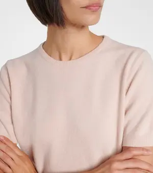 MAISON MARGIELA Knitted Virgin Wool T-shirt - Pink